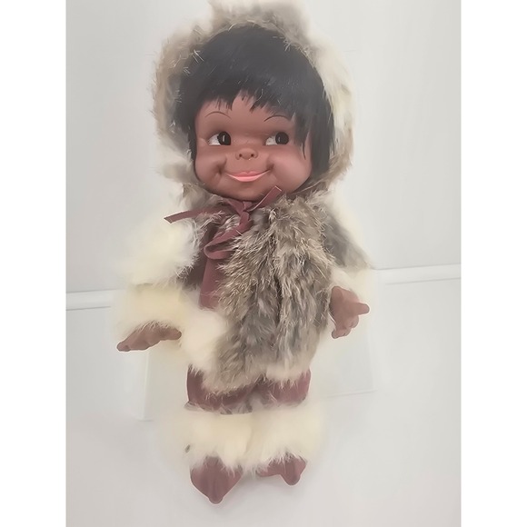 None and/or Unknown | Toys | Vintage Inuit Doll 2 Real Leather And ...